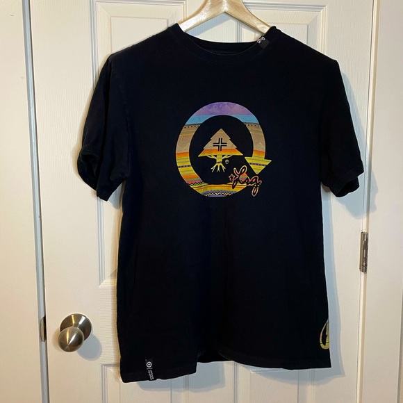 Lrg | Shirts | Lrg Lifted Research Group Graphic Black Tee W Multicolored Tree And Arrow Sz L ...